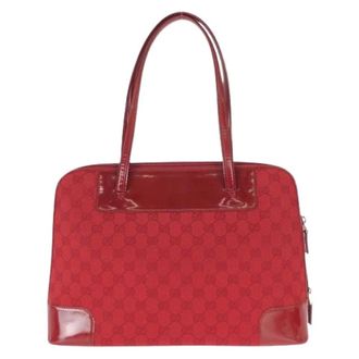 Gucci Sac cabas Pre-owned en toile GG rouge - Femme - Pre-owned - Rouge - Taille: ONE Size