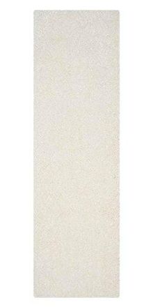 Safavieh Zottelig Teppich für Wohnzimmer, Esszimmer, Schlafzimmer - Luxe Shag Collection, Hoher Flor, Elfenbein, 60 X 91 cm