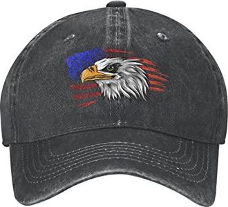 Generic Casquettes De Baseball Drapeau Am&eacute;ricain Dr&ocirc;le DEagle Cool Noir Vintage Retro Casquette De Camionneur Mode Solaire Cap pour Homme &Eacute;t&eacute; Femme