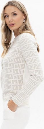 Passioni Strickpullover mit geometrischem Muster