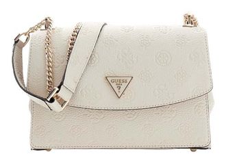 Guess sac à épaule bandoulière Cresidia II Convertible Xbody Flap Bag Cream White Logo écru
