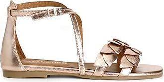 Caf&egrave;noir Cafe Noir SANDALE EN CUIR M&Eacute;TALLIS&Eacute; DOUBLE BANDE ET CROISSANCE - C1GG2004, rose, 40 EU