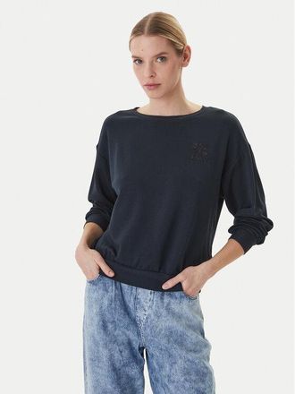 Roxy Sweatshirt Surfing By Moonlight ERJFT05067 Schwarz Regular Fit