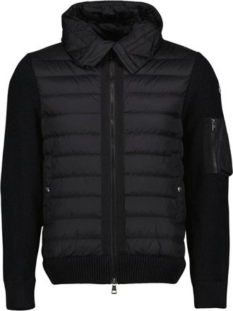 Moncler Homme, Vestes, Noir, Taille: L Veste bi-mati&egrave;re