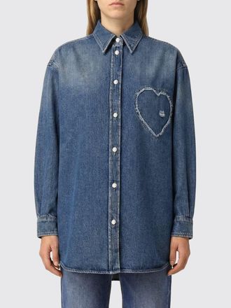 Moschino Hemdbluse MOSCHINO COUTURE Damen Farbe Blau