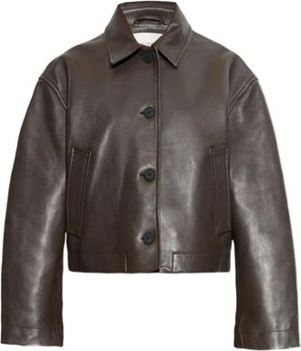 STUDIO NICHOLSON Femme, Vestes, Brun, Taille: 36 FR Hain Leather Jacket