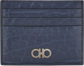 Ferragamo Herren Gancini Kreditkartenetui Blau