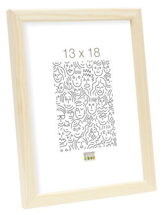 Deknudt Frames Deknudt Rahmen S41Jh1-13.0X18.0 Naturfarbe, Schmale Leisteaus Holz