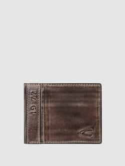 Camel Active Portemonnaie aus Leder im Retro-Look