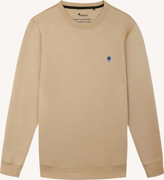 Faguo Sweat col rond beige coton - DONZY