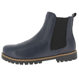 Andrea Conti Damen Stiefelette Leder Chelsea Boot mit losen Einlagen 0340229, Gr&ouml;&szlig;e:38 EU, Farbe:Blau
