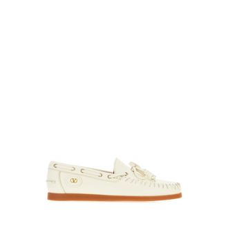 Valentino Garavani VLogo Signature Mokassin - - Shoes - Herren - Beige - 38 EU