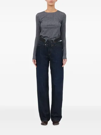 Maison Margiela Deconstructed Waistband Jeans - Navy