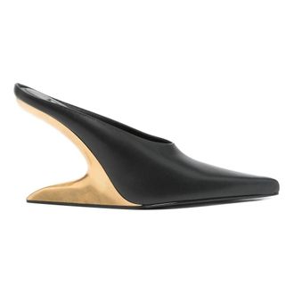 Alexander Wang Boomerang 105mm Wedge Mule - - Shoes - Damen - Schwarzk - 39 EU