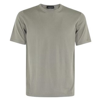 Roberto Collina Homme, Tops, Vert, Taille: XL Tubular Bottom Crew Neck Sweater