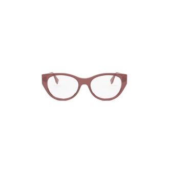Fendi Oval Optical Frame FF Diamonds - - Accessories - Damen - Rosa - 53 MM