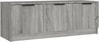 vidaXL Vidaxl - Meuble tv Sonoma gris 102x35x36,5 cm Bois ding&eacute;nierie