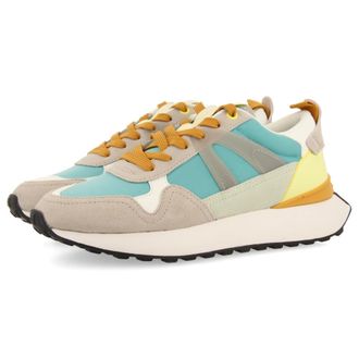 Gioseppo Gelbe Sneaker mit mehrfarbigen Details f&uuml;r Damen von Adair, t&uuml;rkis, 39 EU