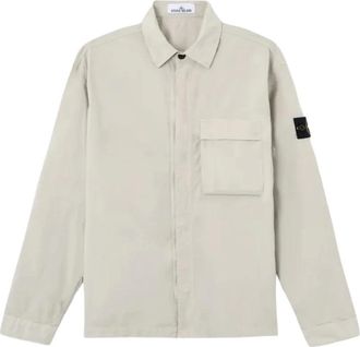 Stone Island Homme, Chemises, Gris, Taille: 2XL Overshirt