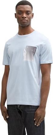 Tom Tailor Denim TOM TAILOR Denim 1046125 T-Shirt, 35249-light Blue Grey, XXL Hommes