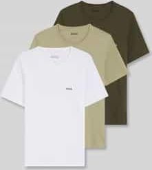 HUGO BOSS Slim Fit T-Shirts aus reiner Baumwolle im 3er-Pack