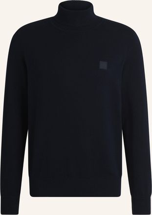 HUGO BOSS Rollkragenpullover Akiro blau