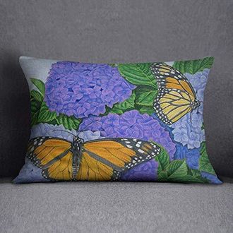 Le jardin du Lin Kissenhüllen, Cotton, Mehrfarbig, 45x45