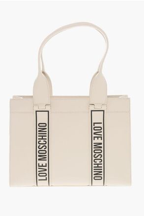 Moschino LOVE MOSCHINO Faux Leather Tote Bag with Logoed Bands size Unica