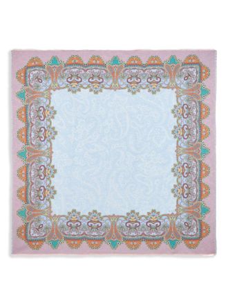 Etro Schal mit Paisleymuster - Blau