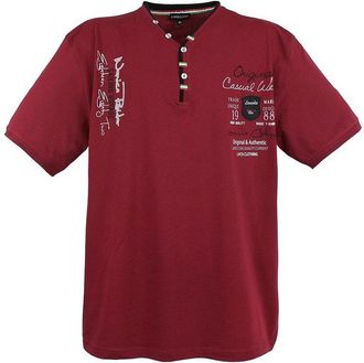 Lavecchia T-Shirt Lavecchia Herren T-Shirt LV-2042 Bordeaux 4XL Herrenshirt V-Ausschnitt