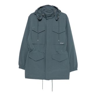 Kenzo Parka mit Tunnelzugsaum - - Jackets - Damen - Grau - M