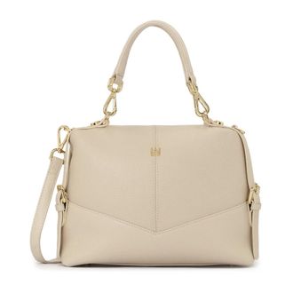 Kazar Helle Lederhandtasche mit abnehmbaren Griffen - - Bags - Damen - Beige - ONE SIZE