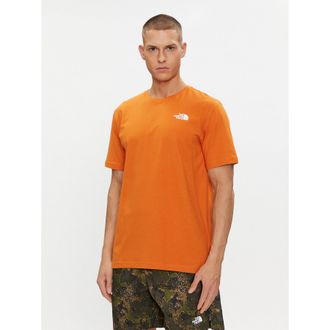 The North Face T-Shirt Redbox NF0A87NV Orange Regular Fit