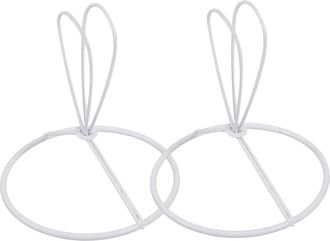 Amosfun 2 Stück Teiliges Lampenschirm Clip Runder Lampenschirmhalter aus Stabilem Wiederverwendbarer Lampenfassung Adapter für DIY Lampen Kompatibel mit Versc