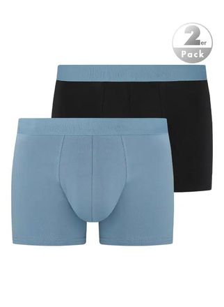 Bruno Banani Herren Unterw&auml;sche blau Baumwolle unifarben
