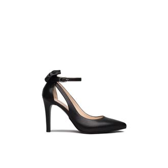 Nero Giardini Schwarze Lederschuhe mit Schleifendetail - - Shoes - Damen - Schwarzk - 39 EU