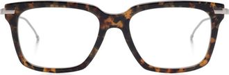 Thom Browne Eckige Brille in Schildpattoptik - Braun