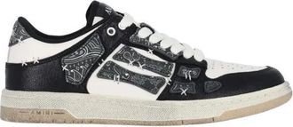Amiri Low-Top Sneaker - Low-Top White Leather Sneakers With Contrast Detai - Gr. 40 (EU) - in Schwarz - für Damen