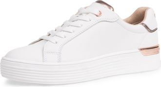s.Oliver Damen Sneaker flach mit Schnürsenkeln Low Top, Weiß (White Comb.), 42 EU