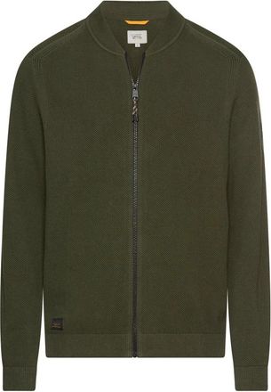 Camel Active Bomber Style Strickjacke - - Knitwear - Herren - Gr&uuml;n - L