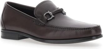 Ferragamo Homme, Chaussures, Brun, Taille: 42 1/2 EU Gancini Ornament Loafer