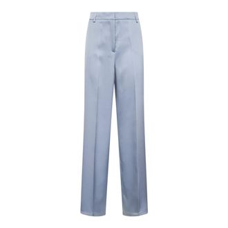 Blanca Vita Femme, Pantalons, Bleu, Taille: 36 FR Satin Tailored Pantalons
