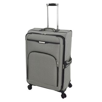 London Fog Oxford III 73,7 cm erweiterbarer Spinner, Schwarz-Wei&szlig;, 29-Inch, Oxford III 73,7 cm erweiterbarer Spinner