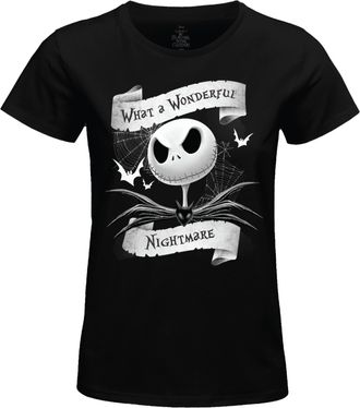 The Nightmare Before Christmas NIGHTMARE BEFORE CHRISTMAS Damen Wojackdts017 T-Shirt, Schwarz, Large