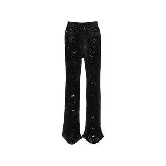 Rick Owens Bolan Bootcut - - Jeans - Damen - Schwarzk - W27