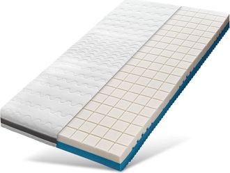 Sleepneo Matelas 160x200 H2 H3, 7 zones, Confortable et ind&eacute;formable, &Eacute;paisseur 18 cm en mousse froide 160 x 200 matelas avec double housse en tissu doux