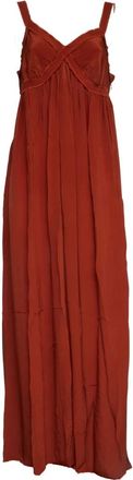 Essentiel Femme, Robes, Rouge, Taille: 38 FR Robe Maxi Taille Empire