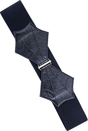 Banned Tabitha Toile daraign&eacute;e Ceinture Aile Elastique Alternative Halloween Infirmi&egrave;re, Noir