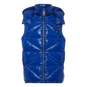 Philipp Plein &Auml;rmellose Jacke Hexagon - - Jackets - Herren - Blau - 4XL