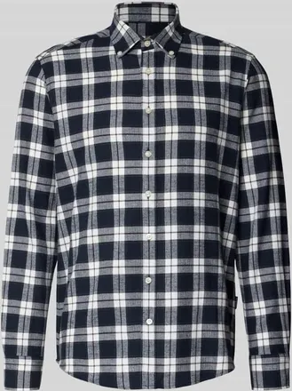Bugatti Regular Fit Freizeithemd mit Button-Down-Kragen